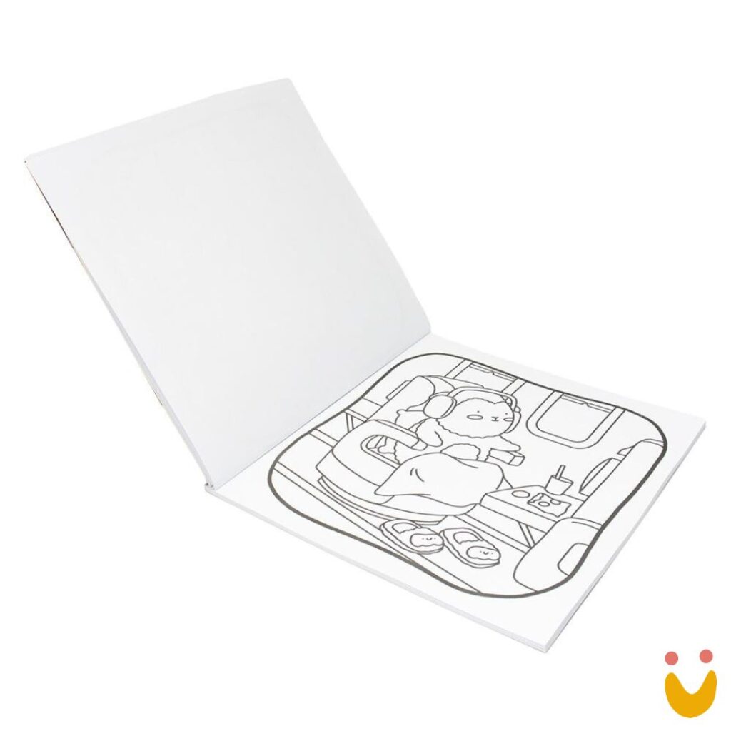 Fluffy Friends - Coloring Book: Happy places - Ludopia